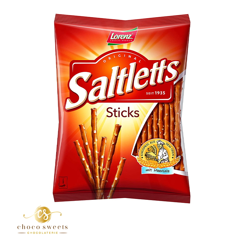 LORENZ SALTLETTS STICKS 150 G | Choco sweets